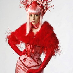 Treasures Of The Sea: Coral Braided Headpiece | Peacock Blue Design Studio