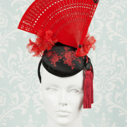 Loyal Fan Hat: Black Dragon | Peacock Blue Design Studio